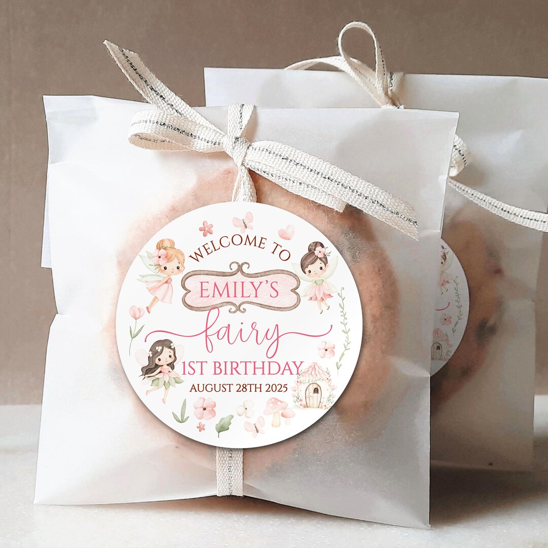 Fairy Birthday Party Favors/magical Fairies Baby Shower Labels/magical ...