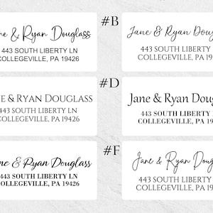 Clear Return Address Labels Wedding Invitation Address Stickers ...