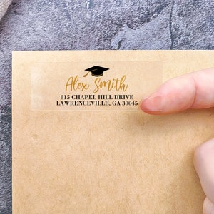 Graduation Mailing Label/graduation Address Labels/clear Address Label ...
