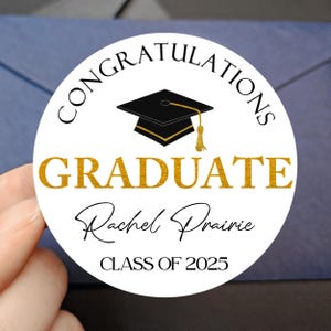 Graduation Stickers/class of 2024/personalized Graduation Sticker ...