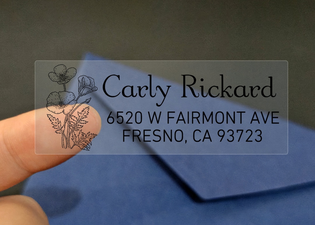 Floral Return Address Labels/american State Flowers Printed Mailing ...