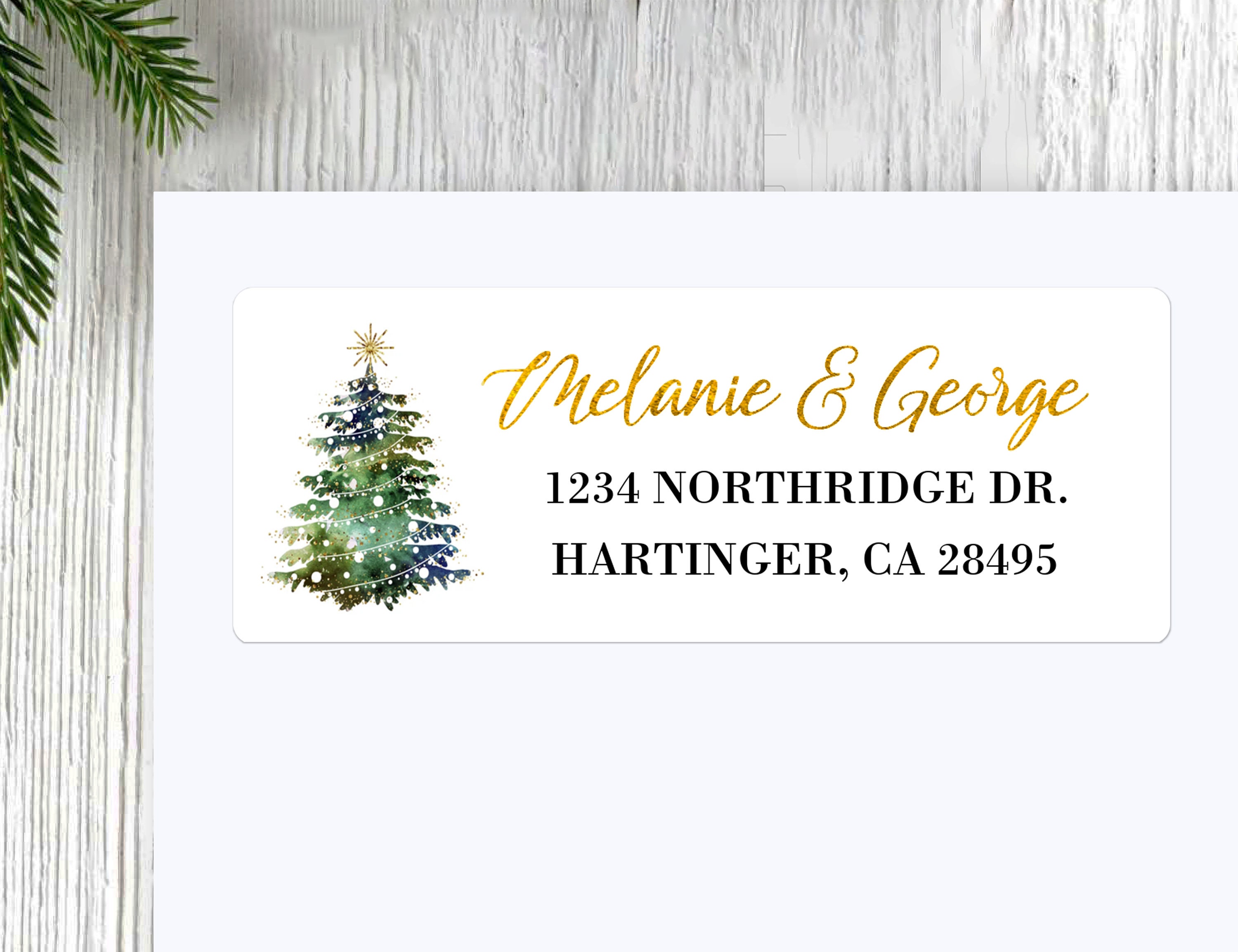 Holiday Address Labels Christmas Address Labels Holiday Mailing ...