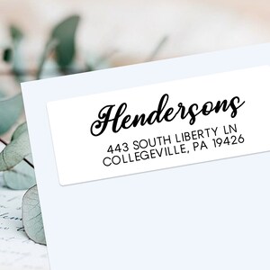 Personalized Address Labels Clear Matte Return Address Labels Custom ...