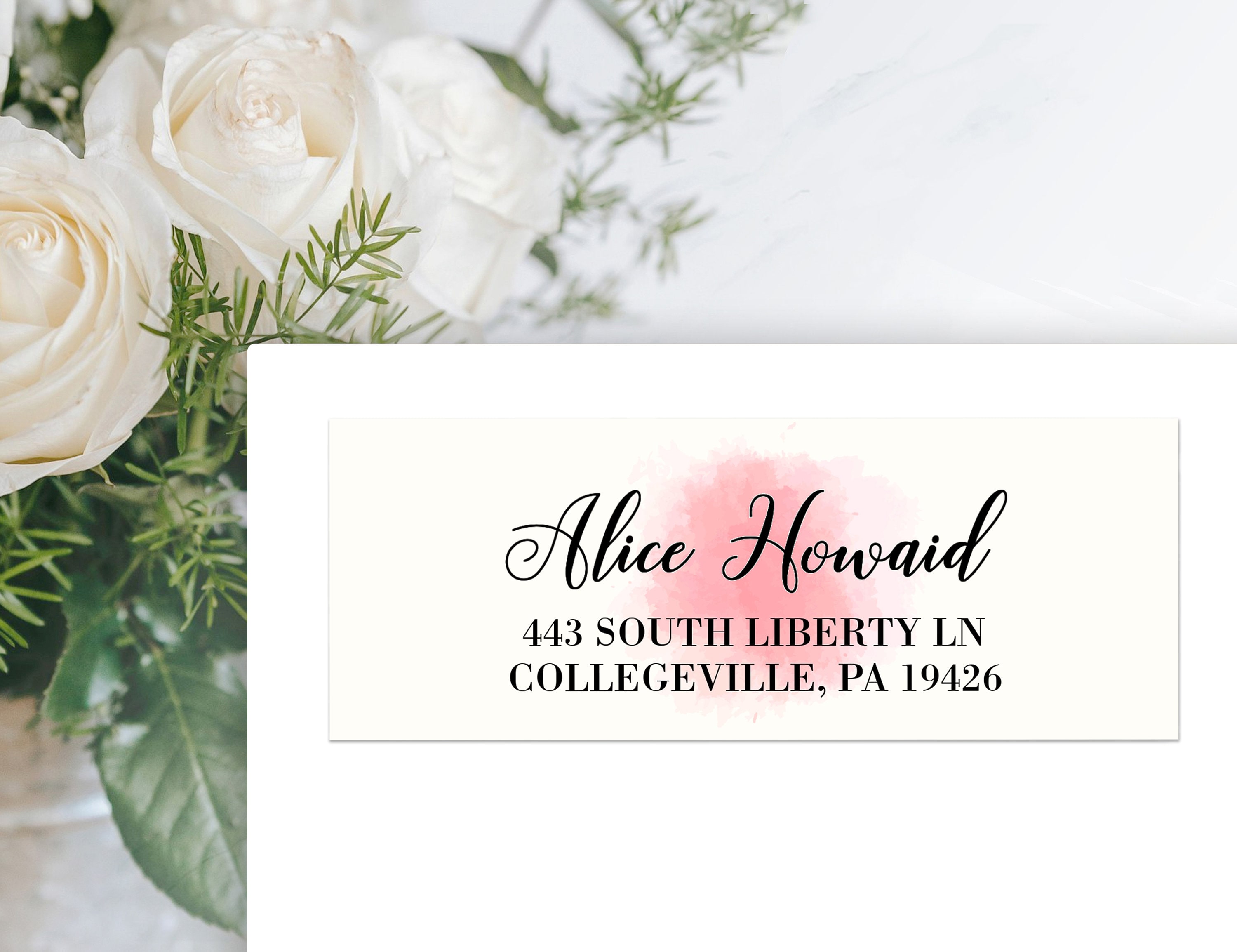 Watercolor Address Labels Personalized Watercolor Return Address Labels ...