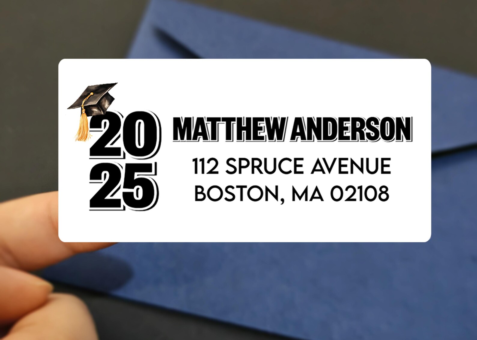 2025 Graduation Address Labels/graduation Return Address Label ...