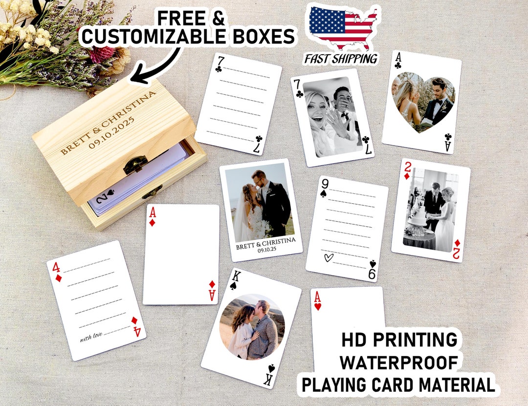 Blank Playing Cards/personalized Deck of Cards/wedding Guest Book ...