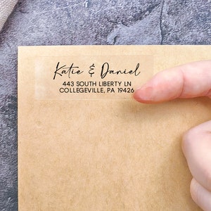 Personalized Address Labels Clear Matte Return Address Labels Custom ...
