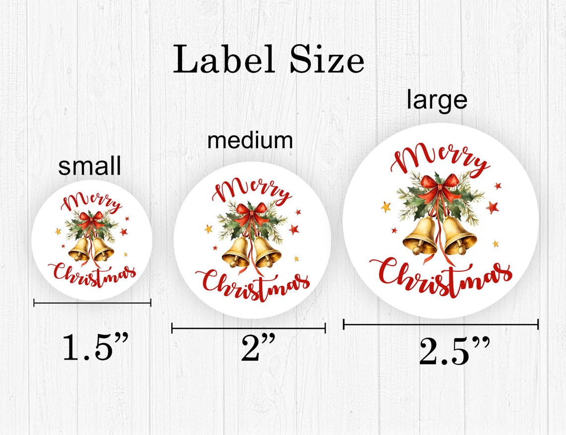 Christmas Gift Stickers/christmas Wrapping Sticker/merry Christmas ...
