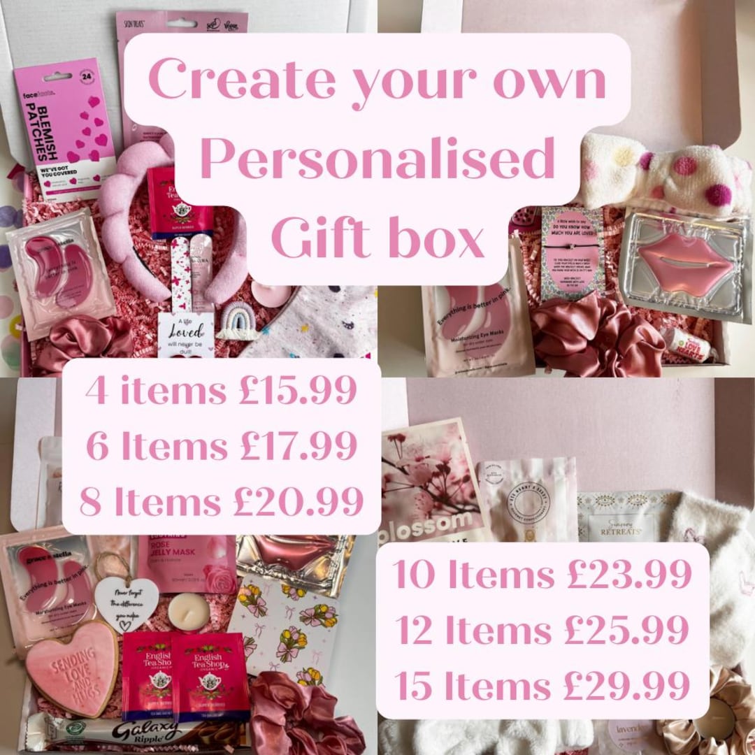 Create Your Own Gift: Customisable Birthday Pamper Set and Treat Box ...