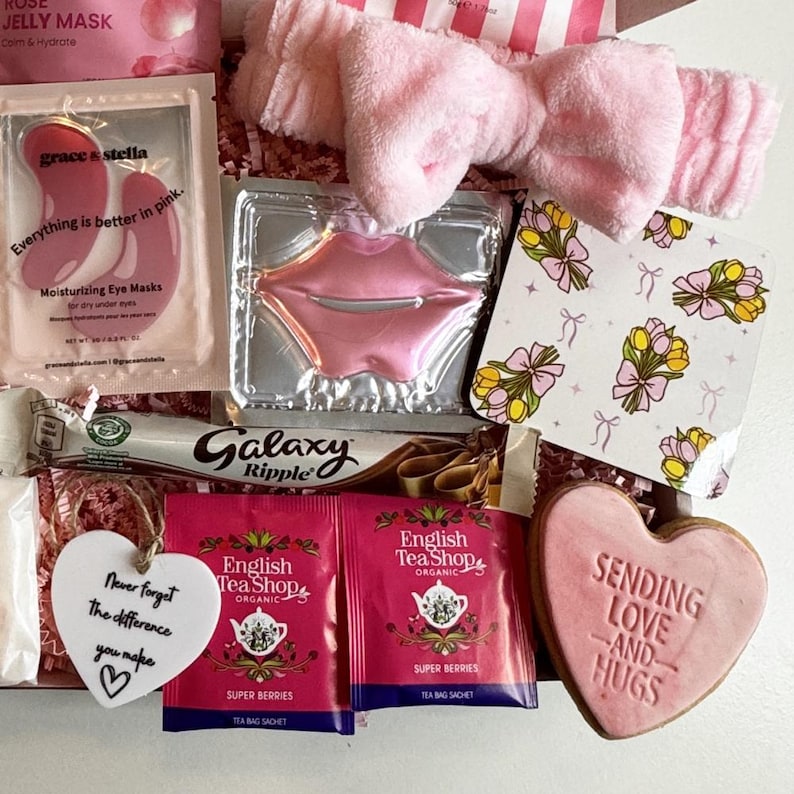 Pamper Hamper for Her, Spa Self-care Gift Box, Personalised Birthday ...
