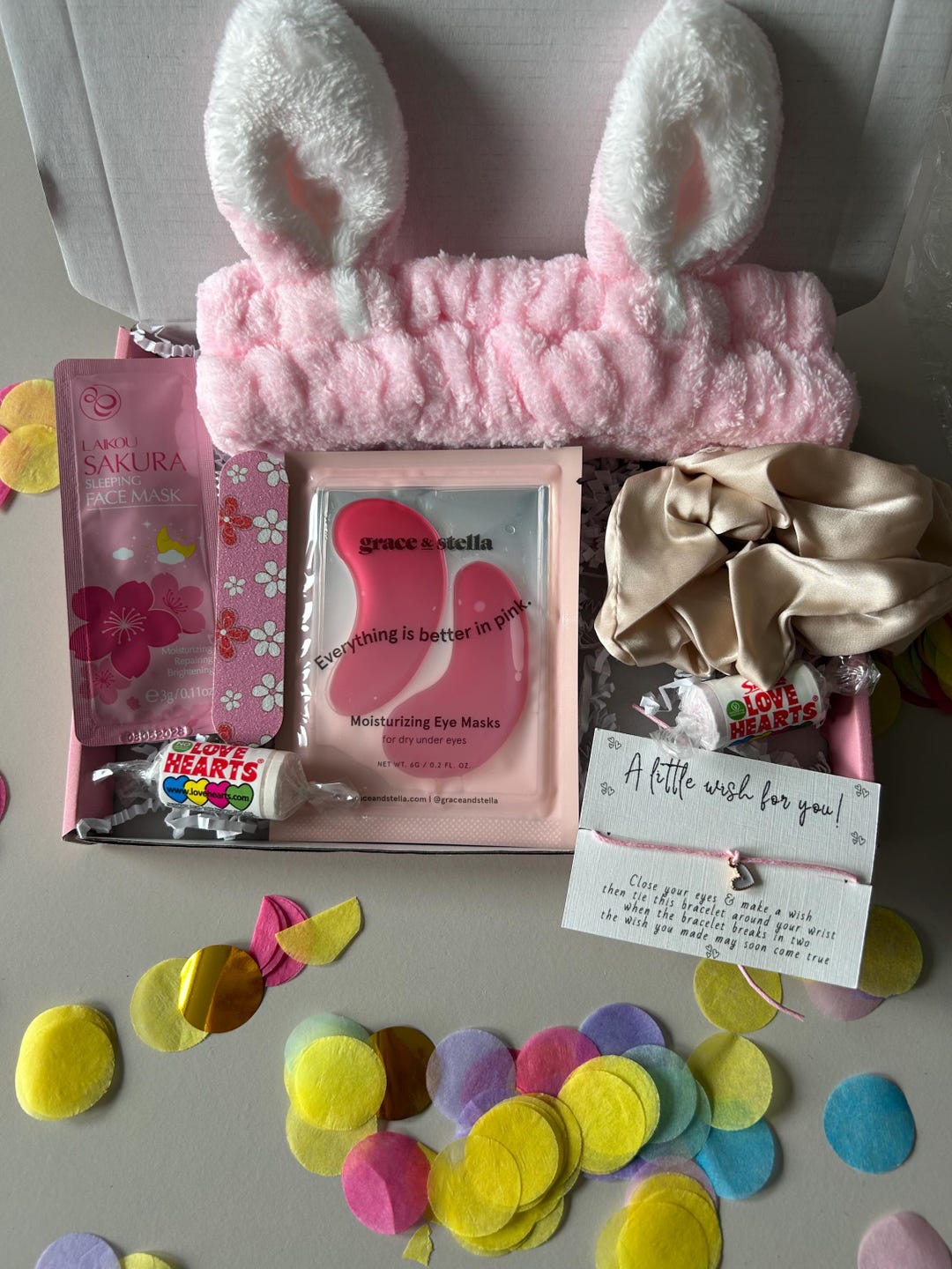 Girls Pamper Hamper, Self Care Gift Box, Tween Present, Personalised ...
