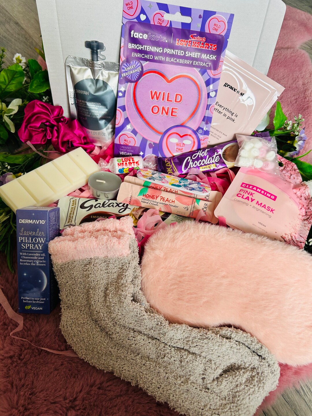 Luxury Pamper Hamper for Her, Self Care Gift Box, Tween Sleepover ...