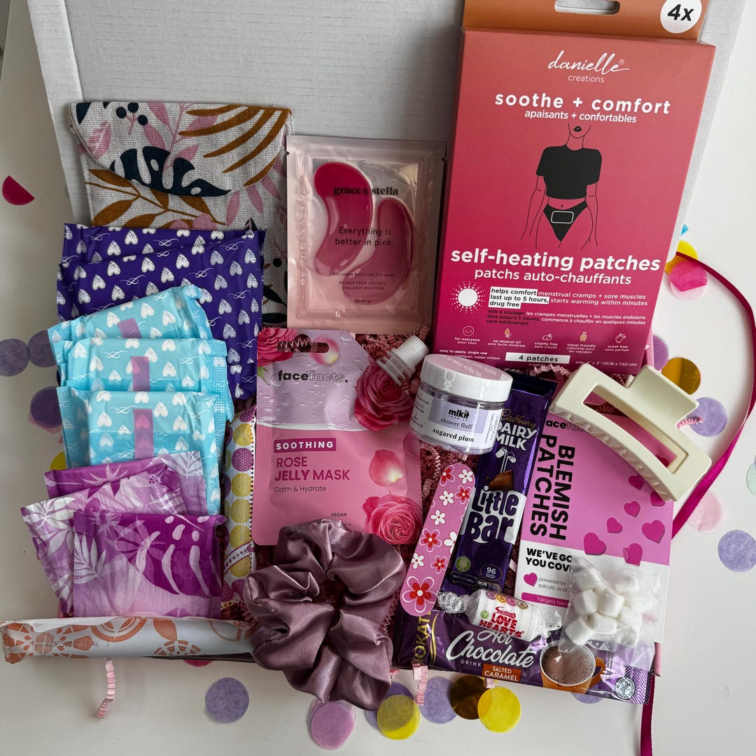 Period Gift Box, Luxury Pamper Hamper for Her, Self Care Gift, Period ...