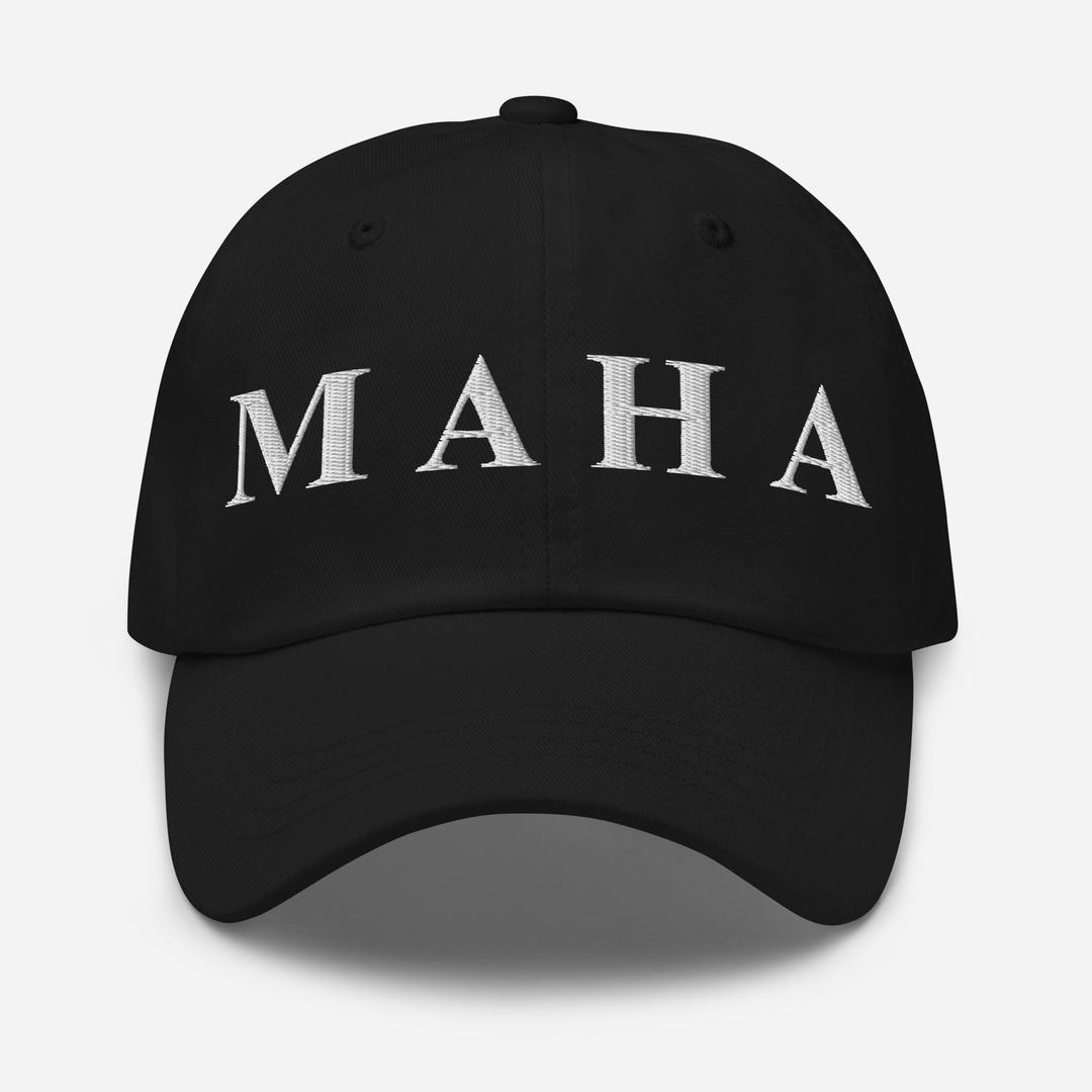 Gorra de papá bordada MAHA - Etsy México