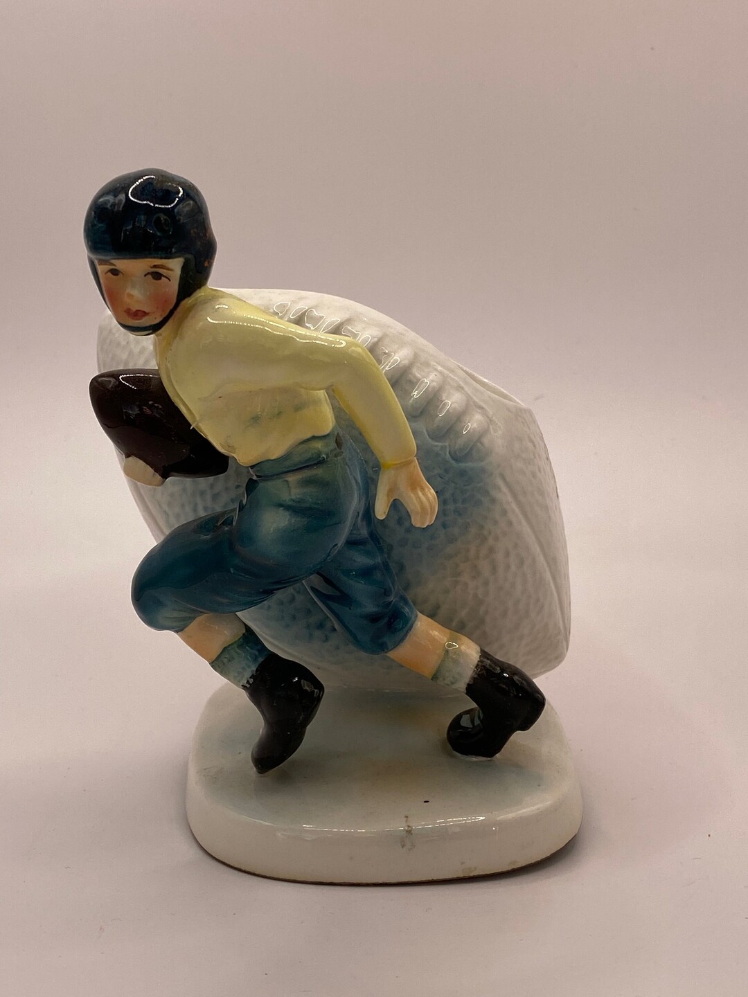 Vintage RELPO Football Player Planter - Etsy