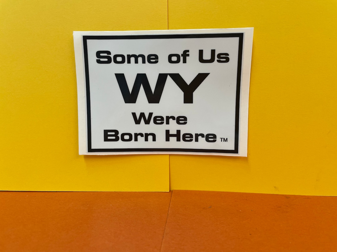 Wyoming Bumper Sticker, Wyoming Decal, the Cowboy State, Devils Tower ...