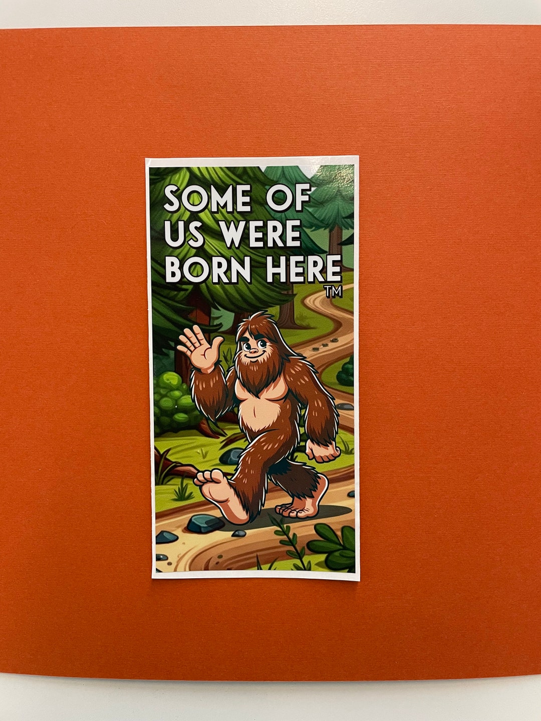 Bigfoot Sasquatch Bumper Sticker, Bigfoot Walking in Forest, Bigfoot ...