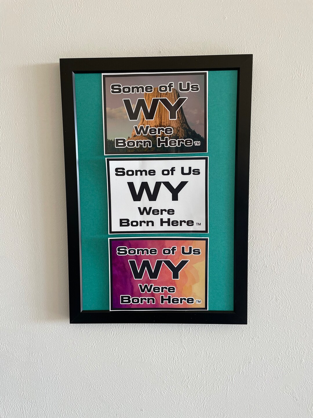 Wyoming Bumper Sticker, Wyoming Decal, the Cowboy State, Devils Tower ...