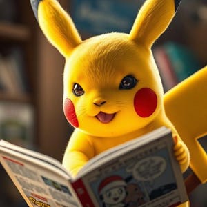 Pikachu Digital Art - Etsy