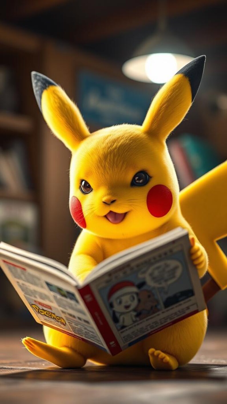 Pikachu Digital Art - Etsy