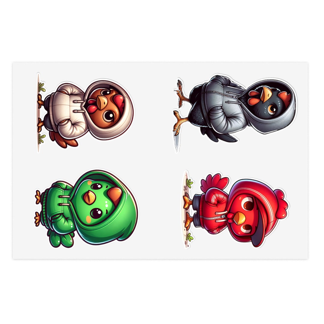 Chicken Stickers Cute Chicken Decals Farm Chicken Stickers Farm Life ...