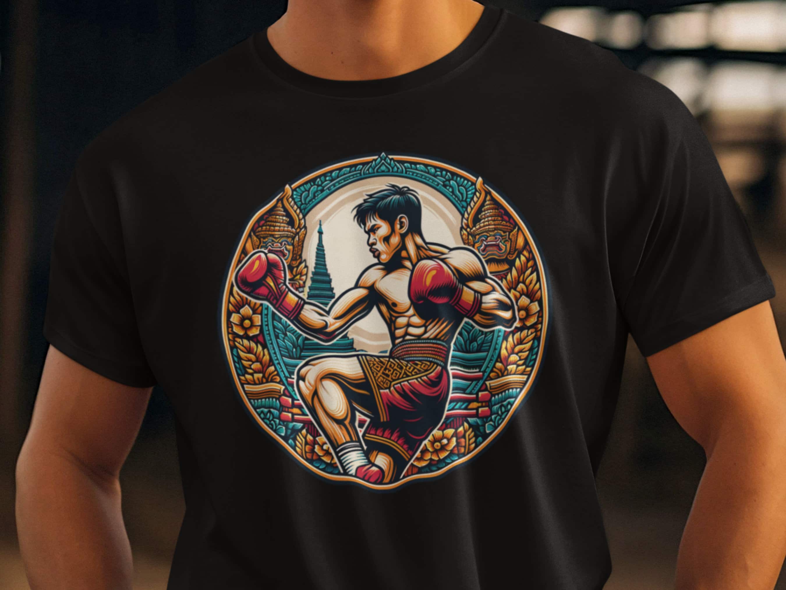 Kun Khmer Cambodian Kickboxing T-shirt Martial Arts Kickboxing Shirt ...