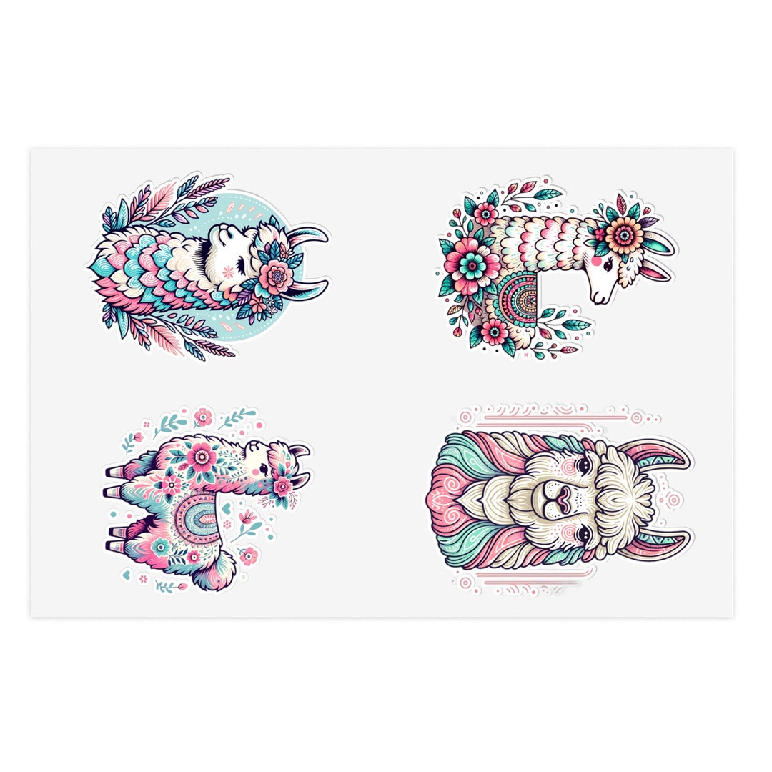 Llama Stickers Llama Decals Cute Llama Gift Llama Owner Gift Boho ...