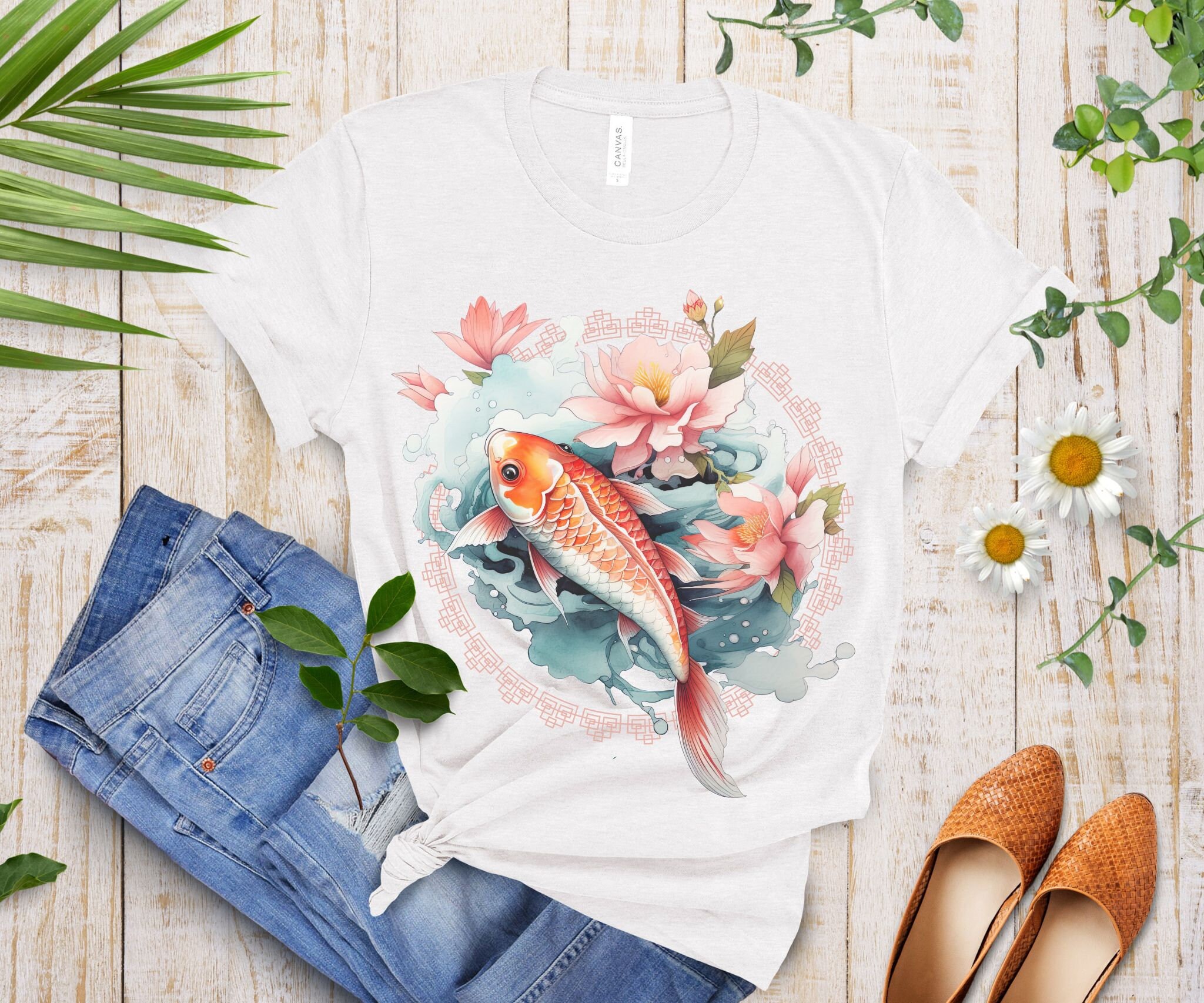 Koi Fish Shirt, Japanese Koi Fish Shirt, Fish Shirt, Japanese Shirt ...