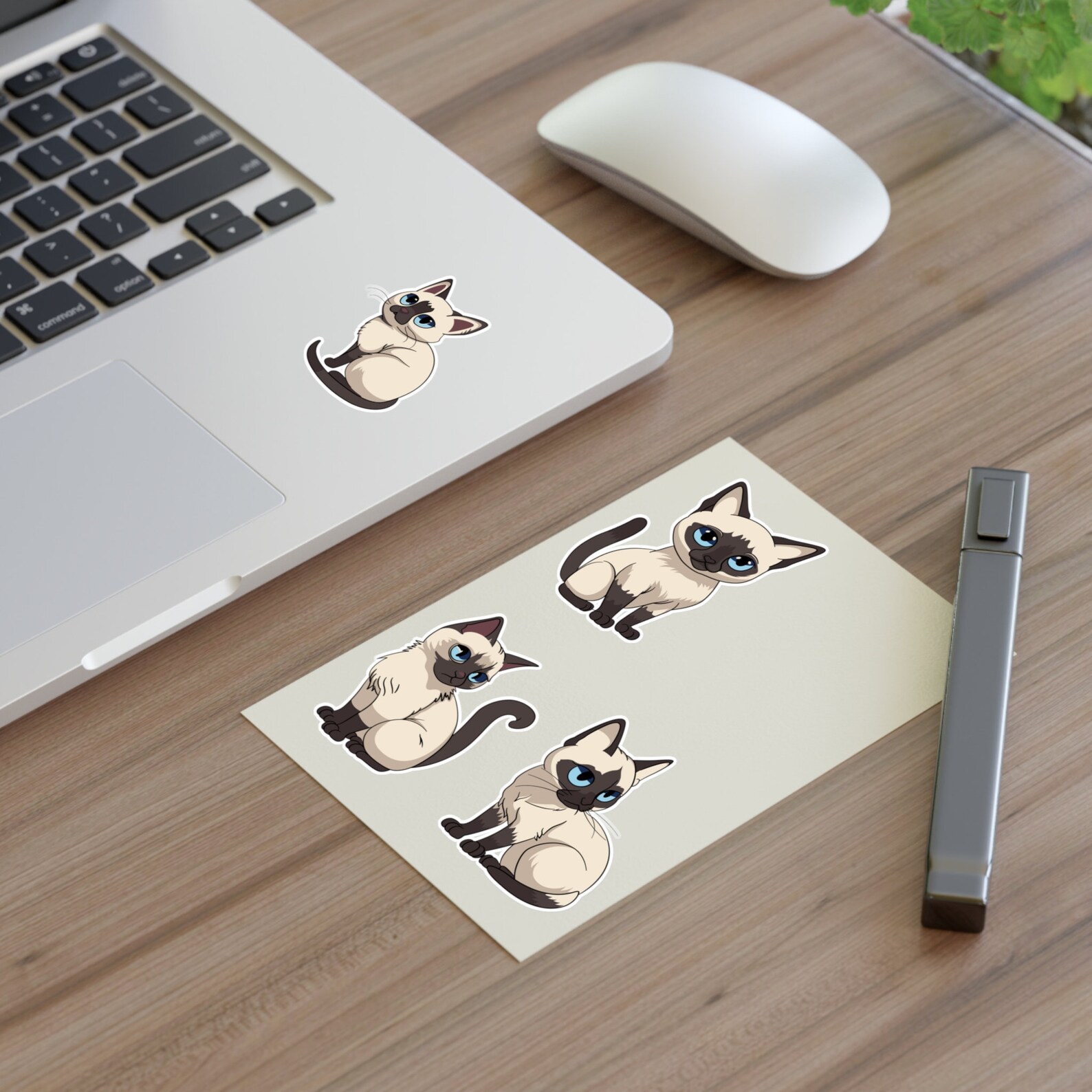 Siamese Cat Stickers, Siamese Cat Vinyl Stickers, Siamese Cat Decals ...