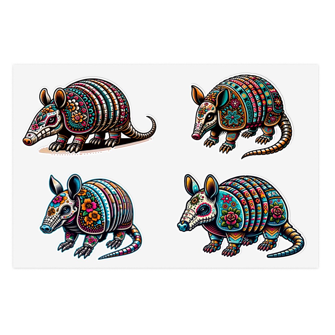 Armadillo Stickers Armadillo Decals Armadillo Lover Gift Armadillo ...