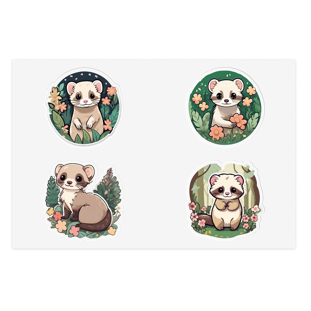 Ferret Stickers Ferret Vinyl Stickers Ferret Decals Ferret Lover Gift ...