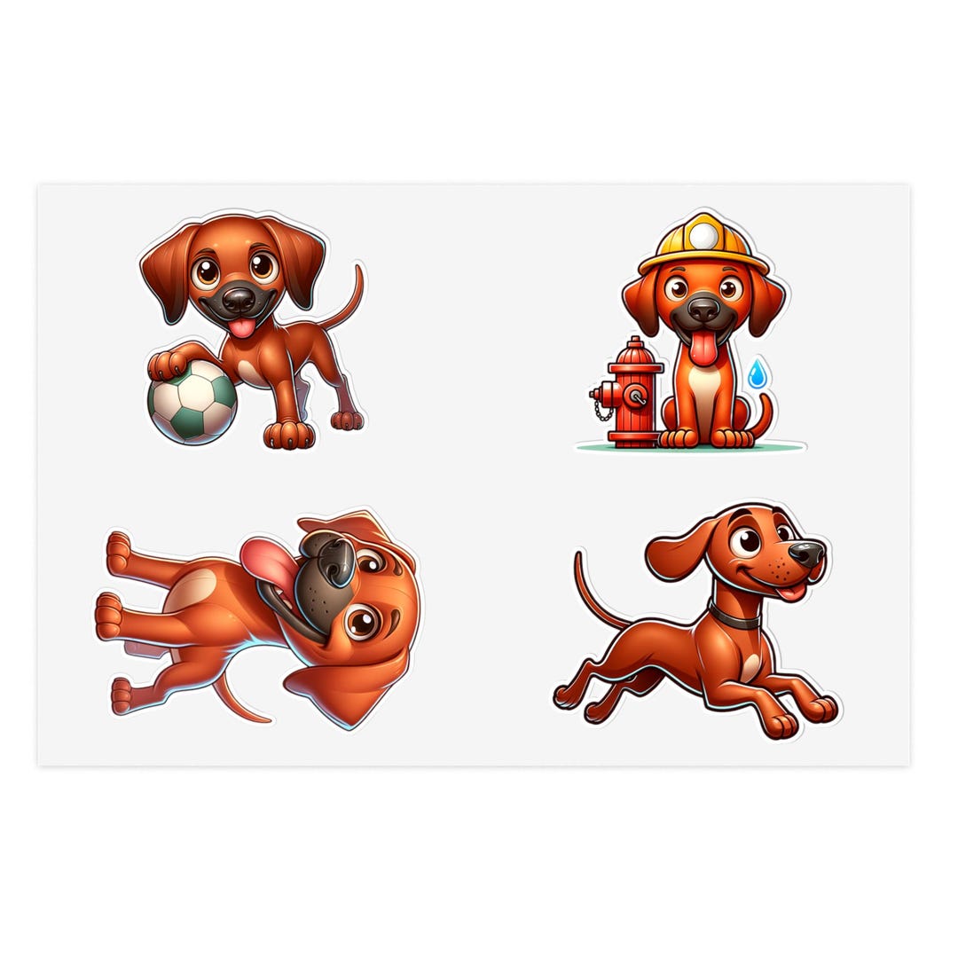 Rhodesian Ridgeback Dog Stickers Ridgeback Vinyl Stickers Ridgeback ...