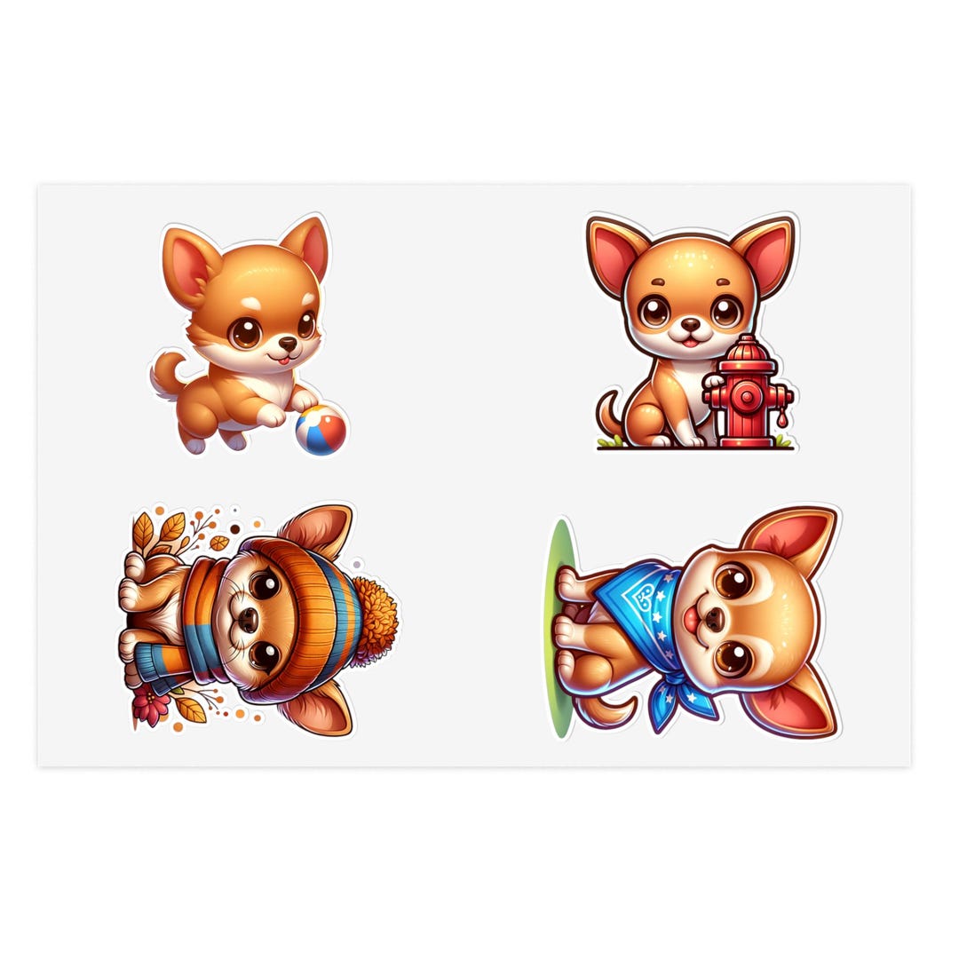 Chihuahua Stickers Chihuahua Vinyl Stickers Chihuahua Decal Laptop ...