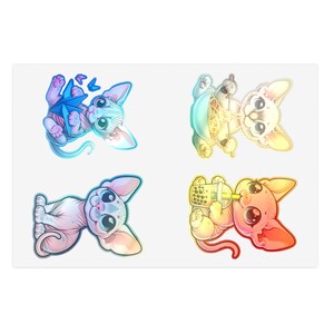 Sphynx Cat Stickers Sphynx Cat Vinyl Stickers Sphynx Cat Decals Laptop ...