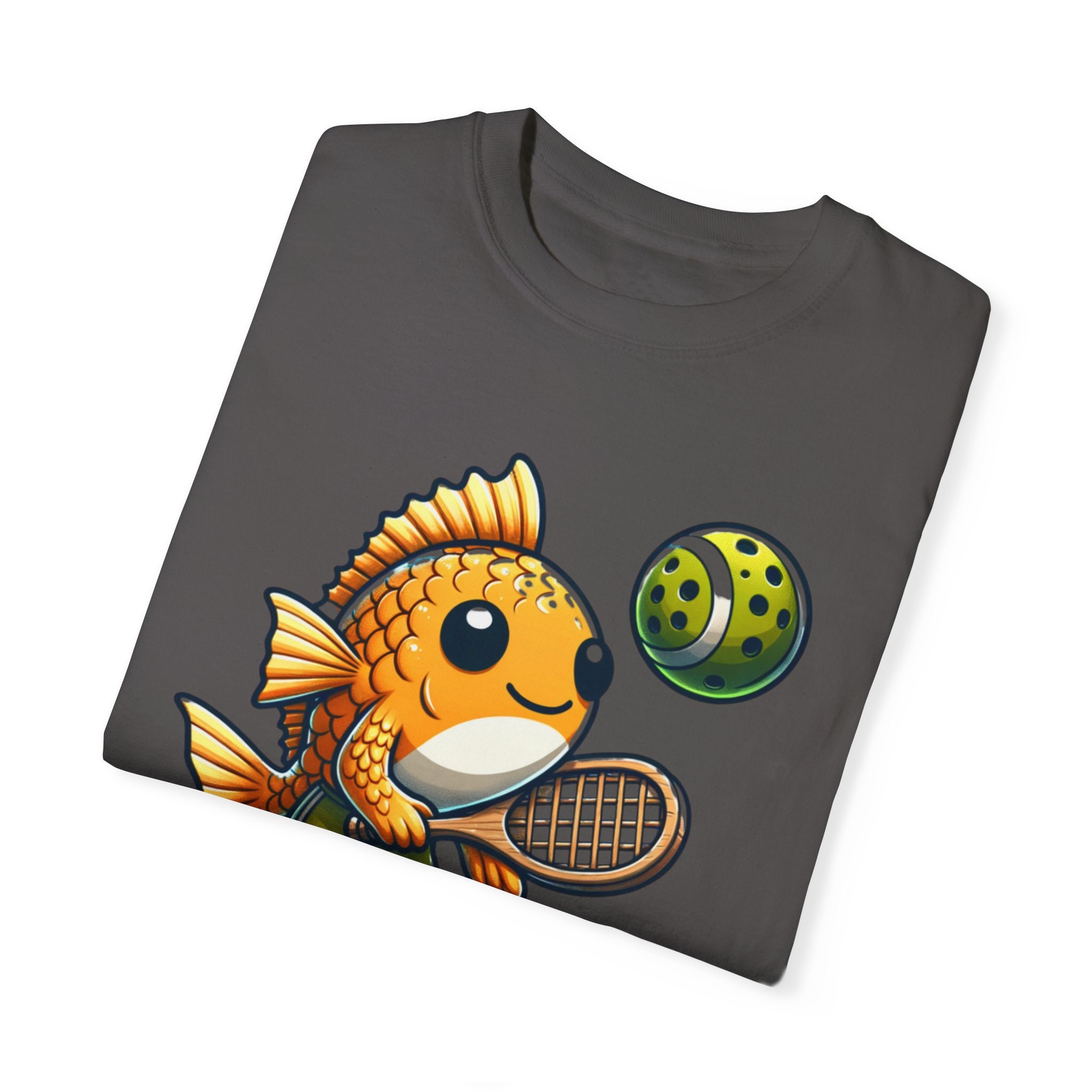 Fish Playing Racquet Sports T-shirt, Fish Fitness Tee, Unisex Novelty ...