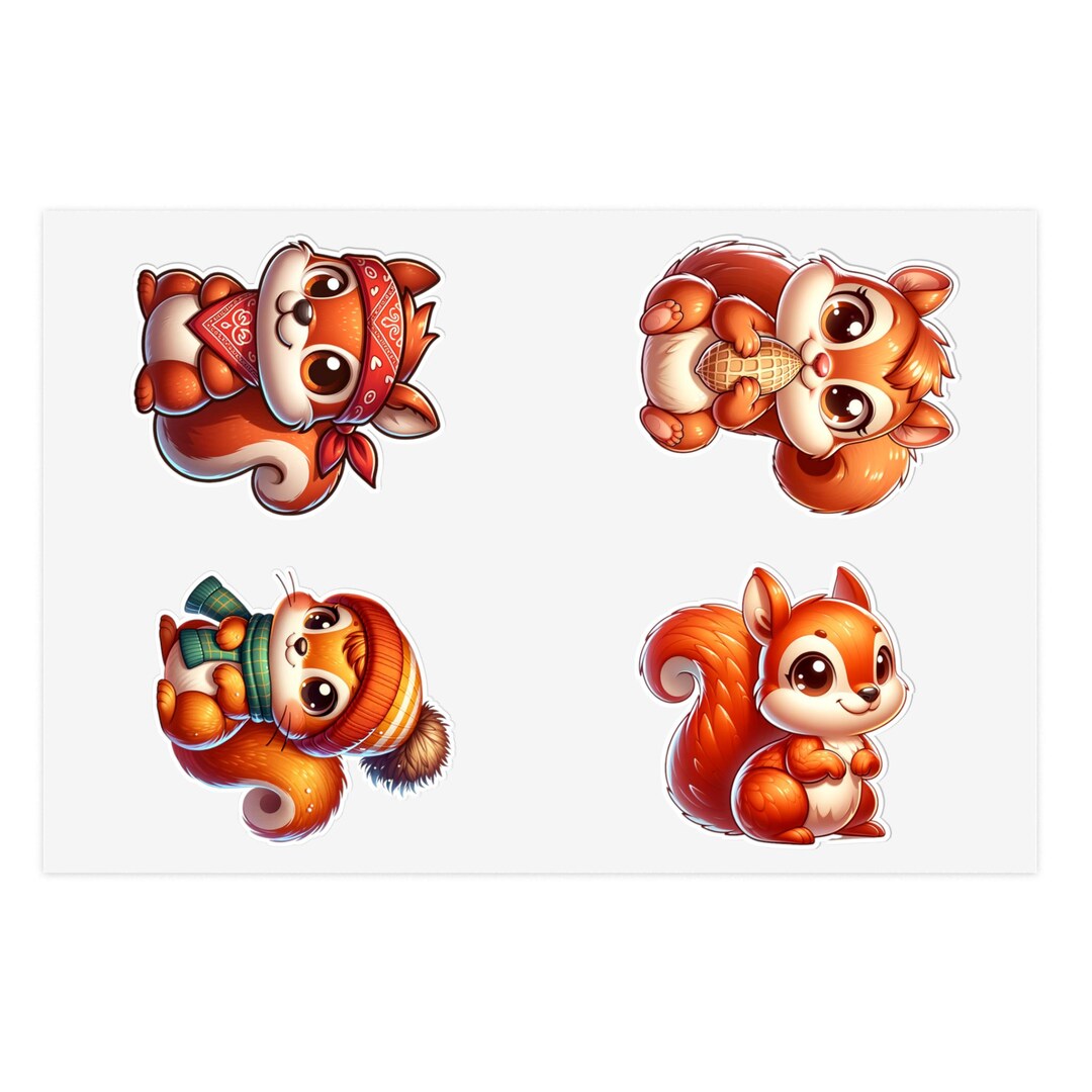 Squirrel Stickers Squirrel Vinyl Stickers Squirrel Decal Laptop Decals ...