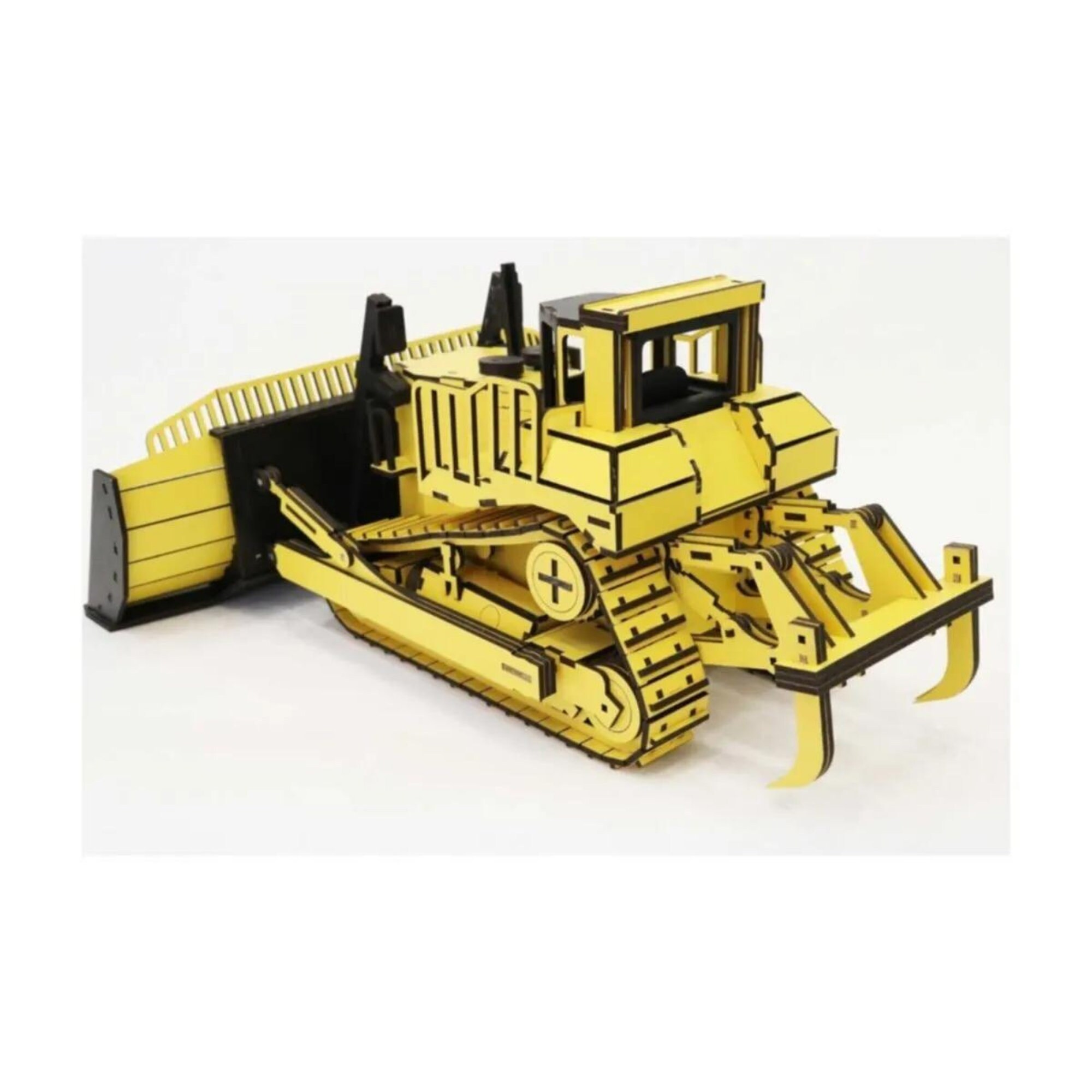 3D Wooden Puzzle, Full Size Bulldozer, 3D Bulldozer DIY, 3D Puzzle, DIY ...