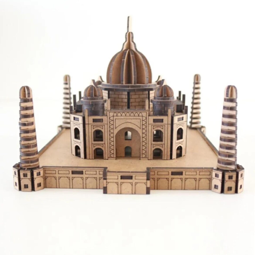 3D Puzzle Taj Mahal, Wooden Taj Mahal Puzzle, Taj Mahal DIY, 3D Puzzle ...