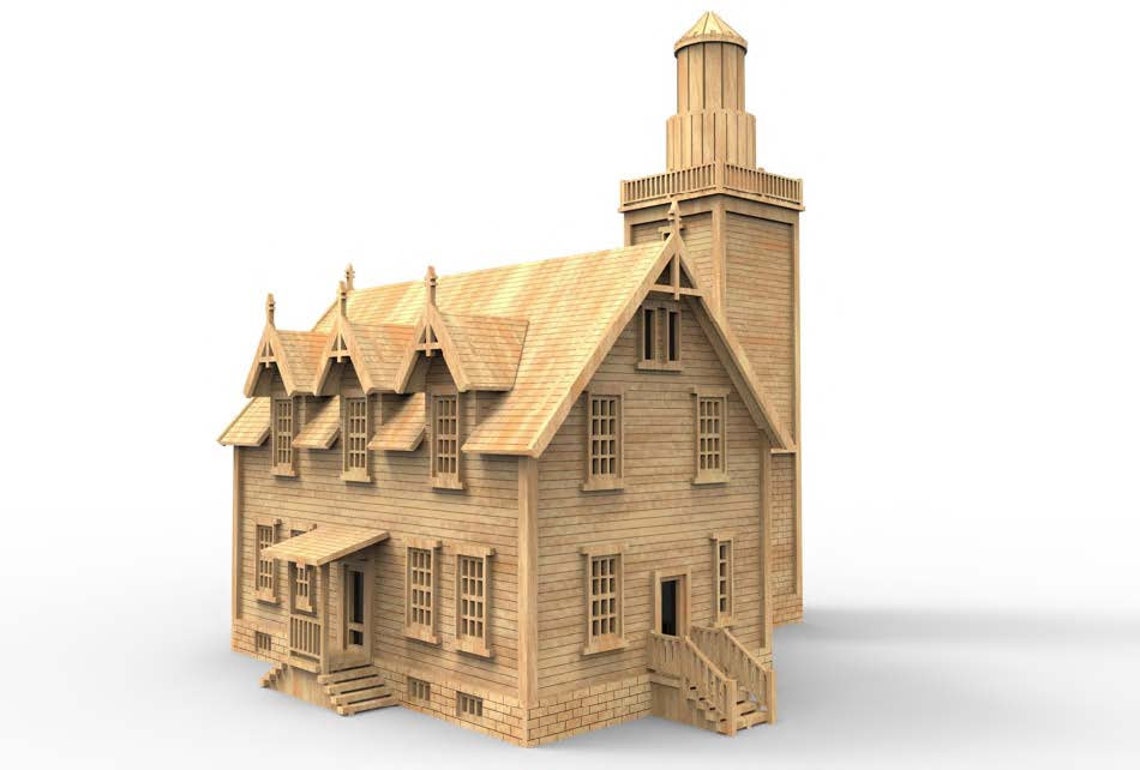 3D Wooden House Puzzle, 3D House Puzzle, Wooden House, House Puzzle ...