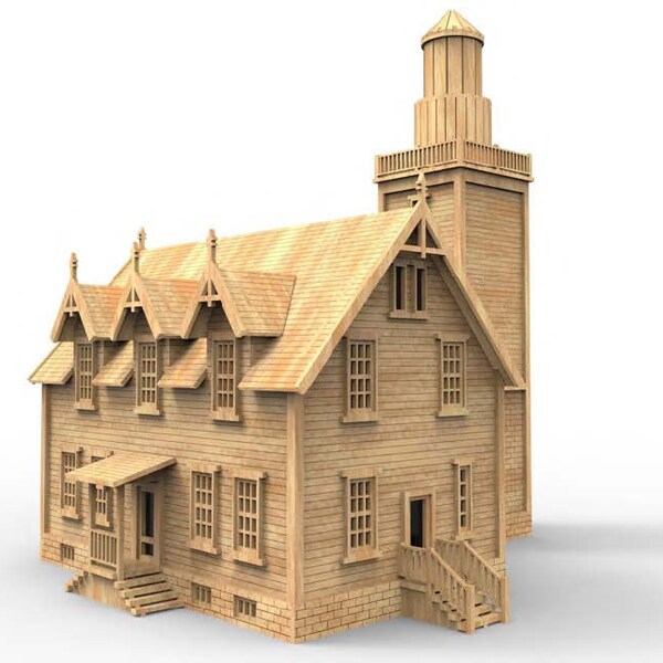 3d Wooden House Puzzle - Etsy