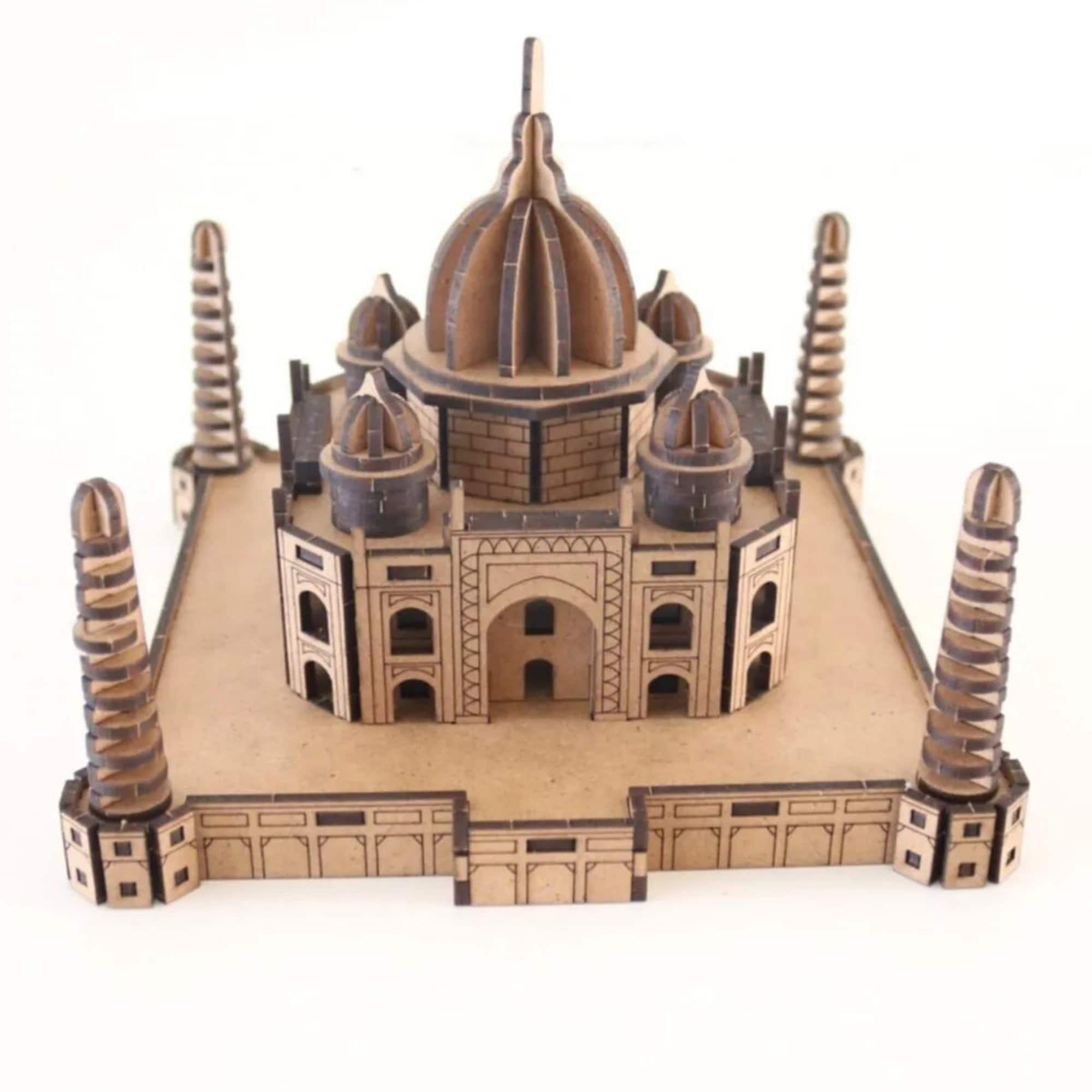 3D Puzzle Taj Mahal, Wooden Taj Mahal Puzzle, Taj Mahal DIY, 3D Puzzle ...