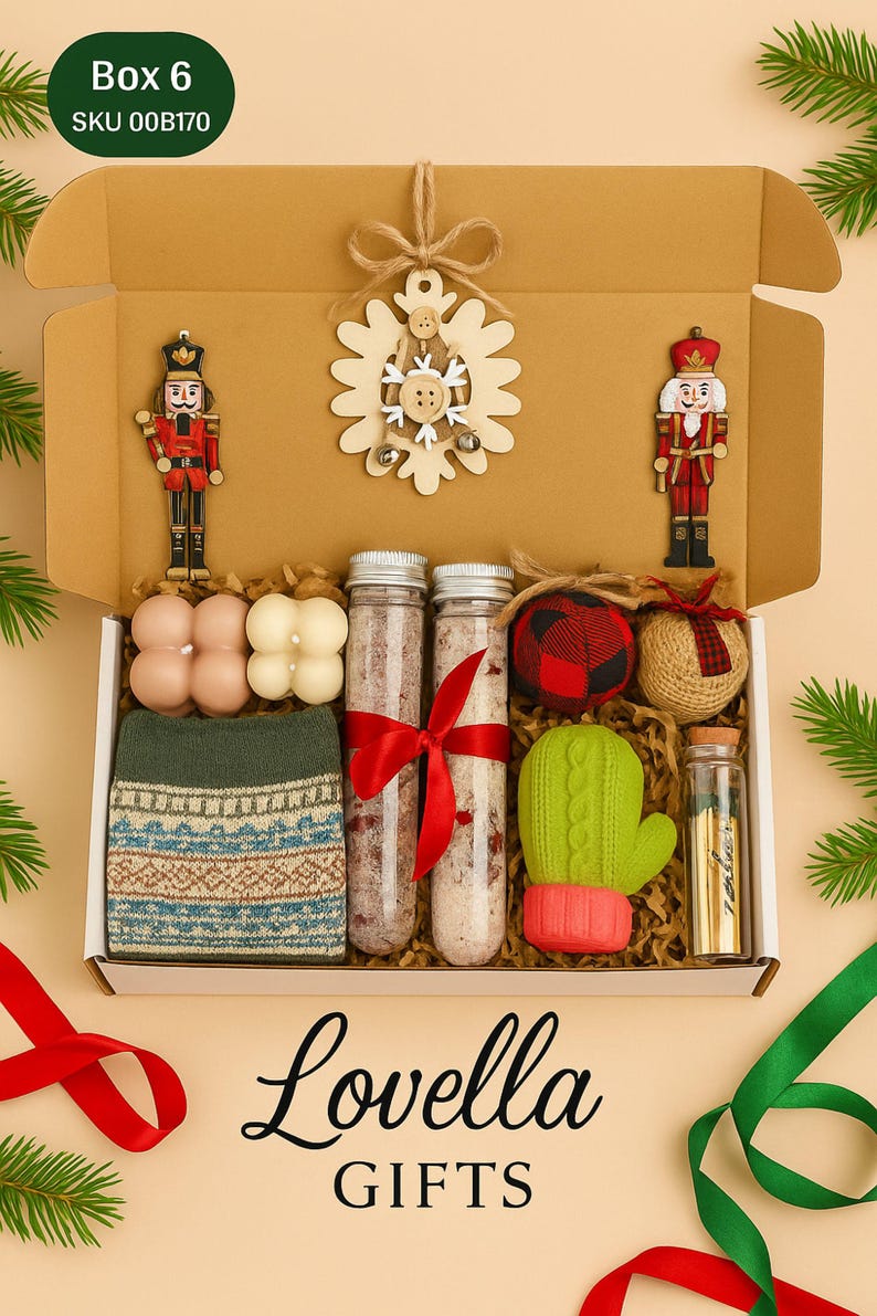 Winter Spa Gift Box for Her – Cozy Self Care Set With Bubble Candle ...