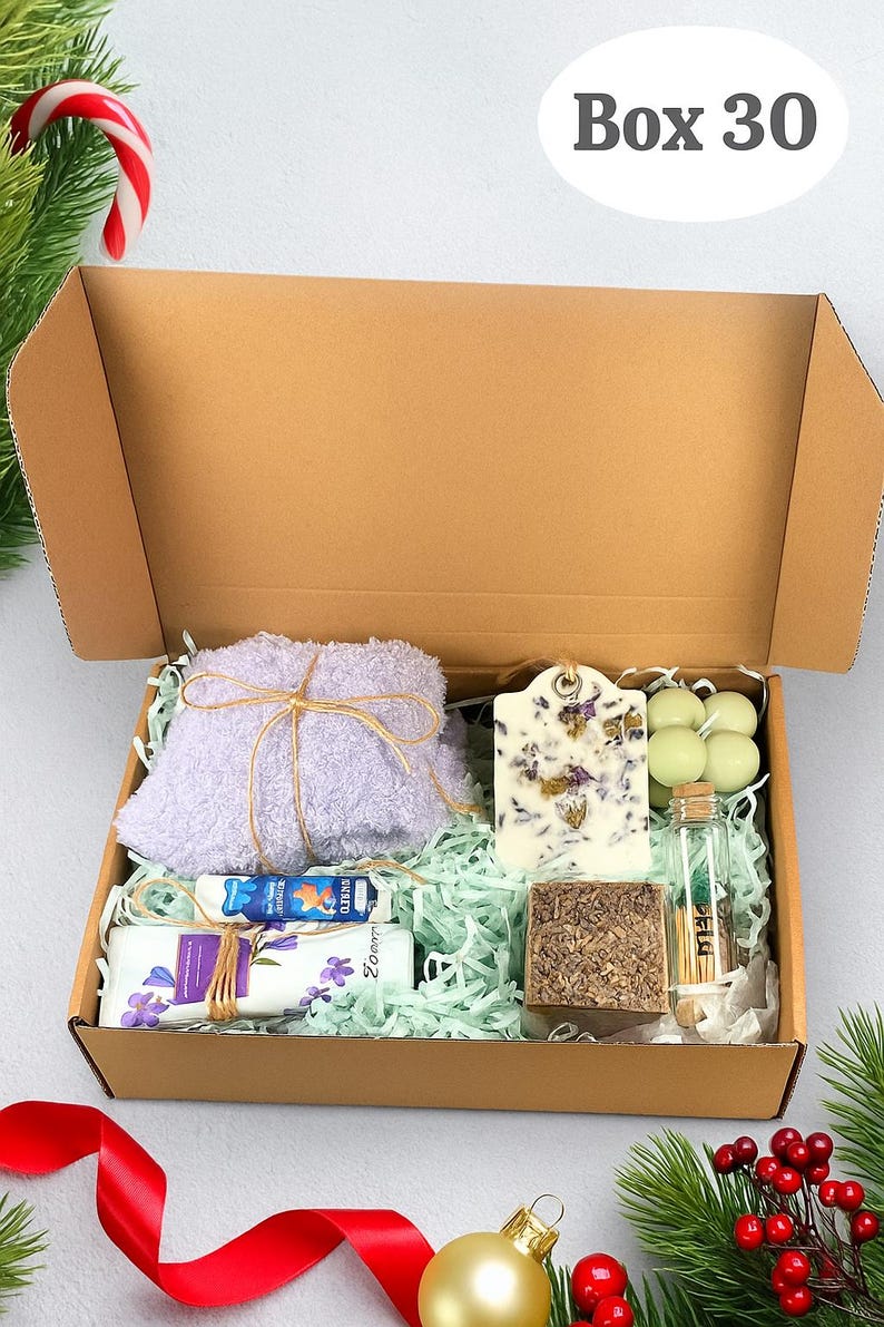 Christmas Care Package, Cozy Christmas Gift Box, Holiday Gift Box ...