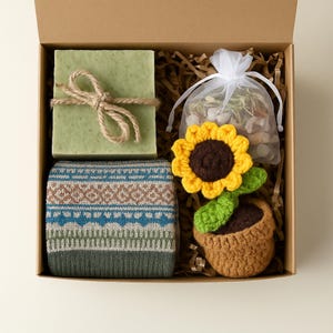 Get Well Soon Spa Gift Box – Handmade Soap Candle Bath Salts Relaxation ...