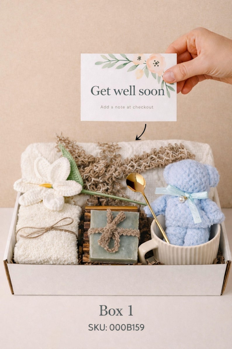 Get Well Soon Gift Box Surgery Recovery Care Package Self Care Comfort ...