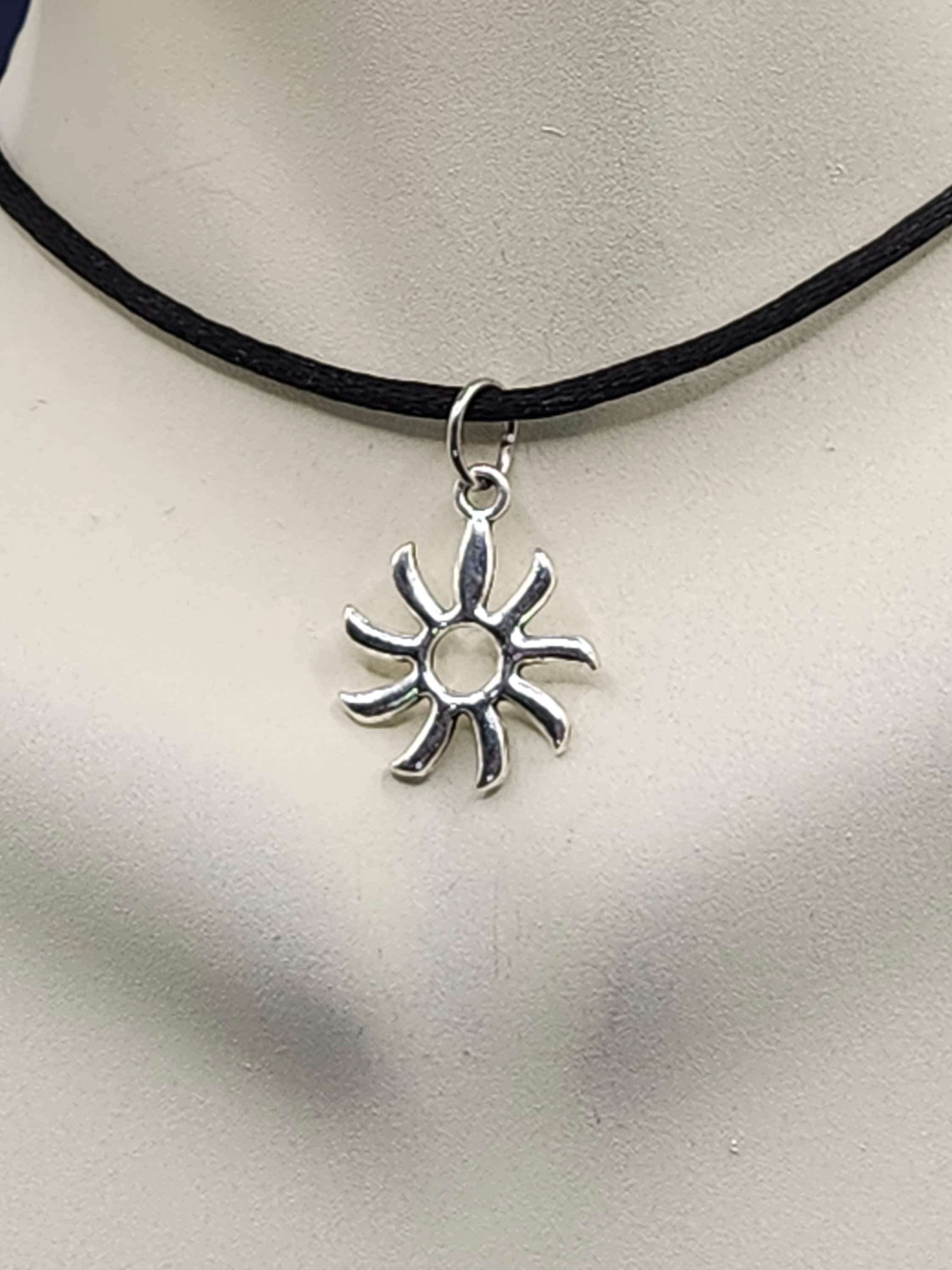 Tiny Sun Choker, Sun Charm Necklace, Sun Charm Choker, Y2K Necklace ...