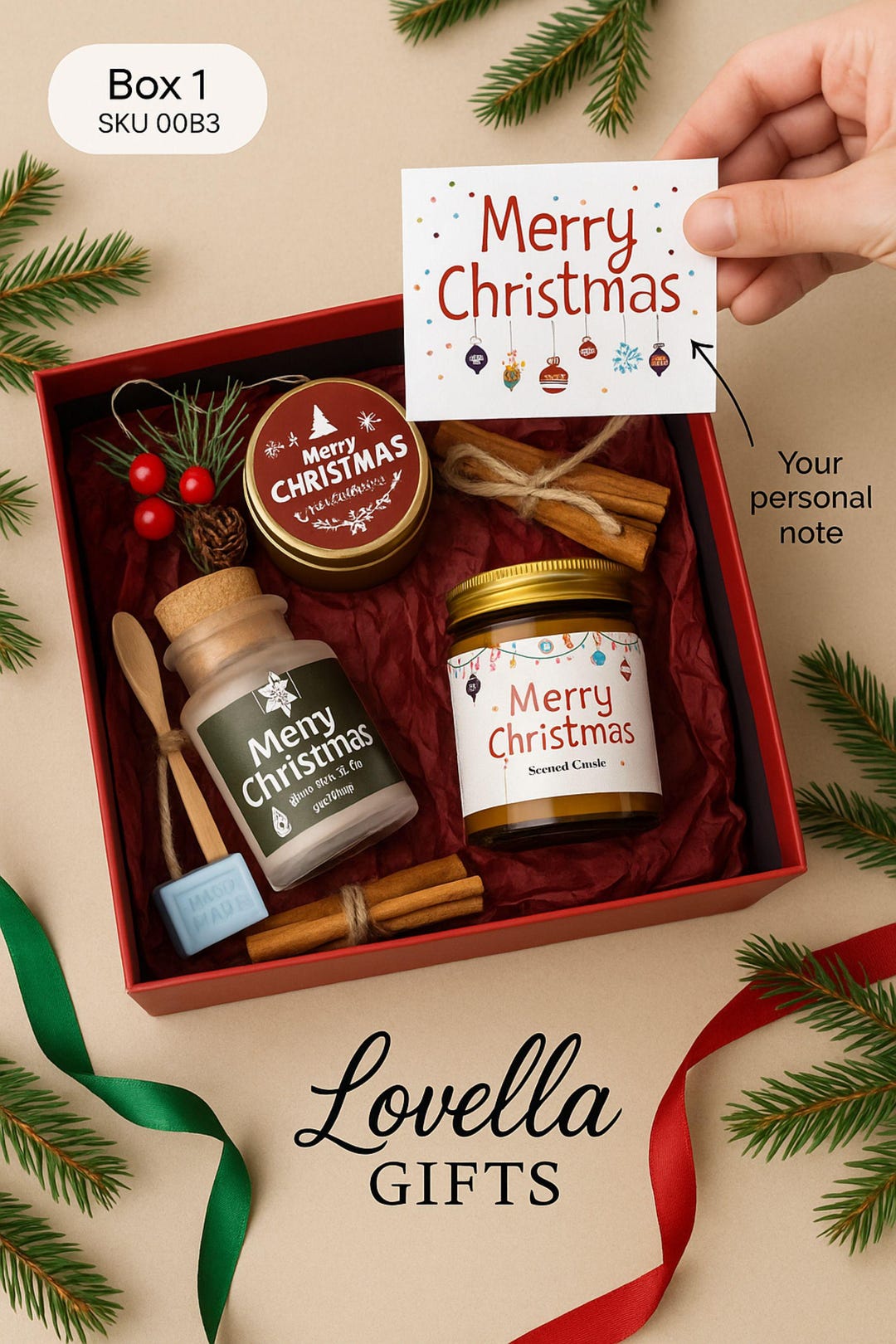Christmas Self Care Gift Box – Holiday Spa Relaxation Basket With ...