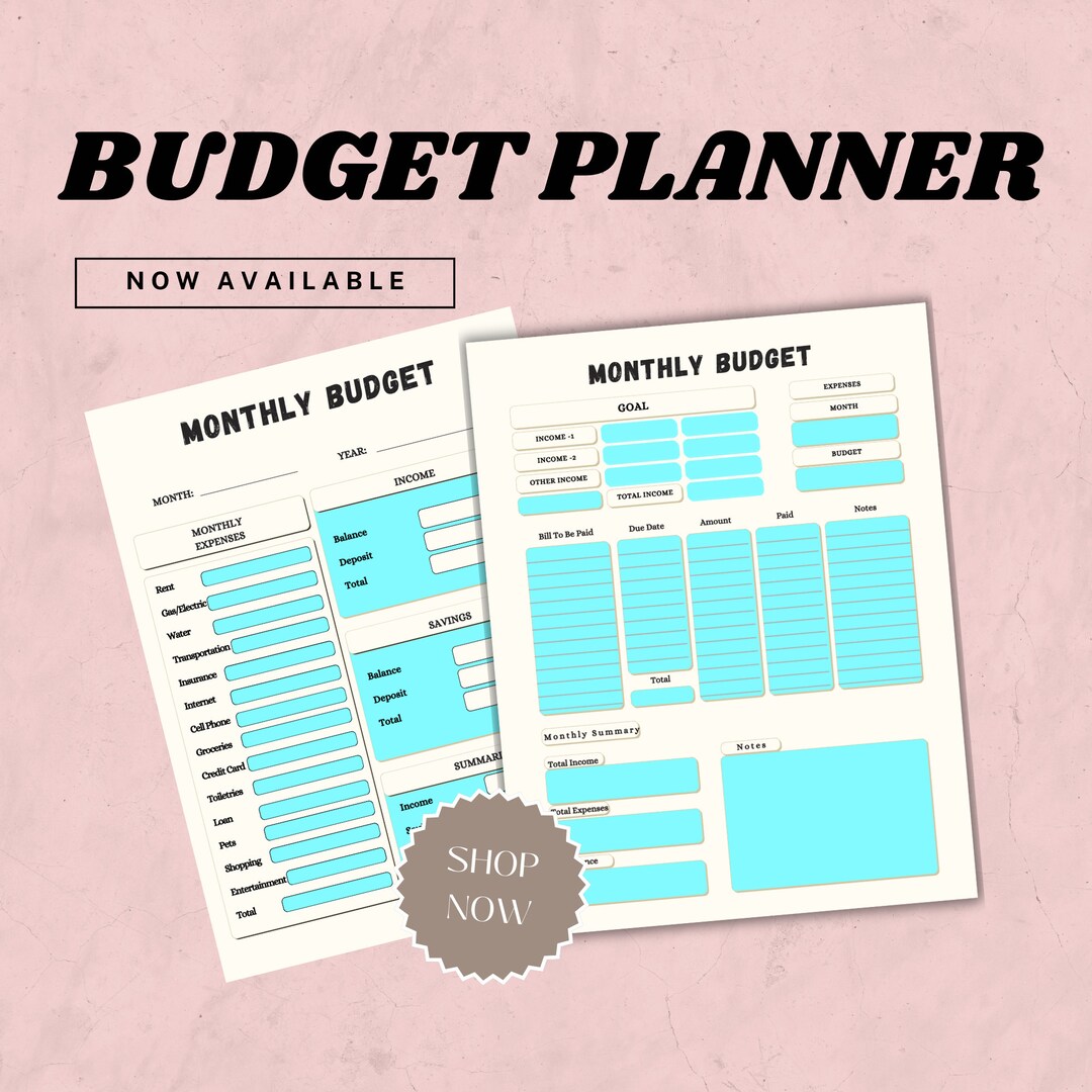 2024 Monthly Planner on One Page, Monthly Organizer, Monthly Agenda ...
