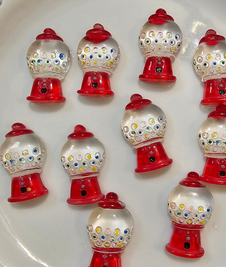 Bubble Gumball Machine, Bubble Gum Embellishment, Accessories Set of 5 ...