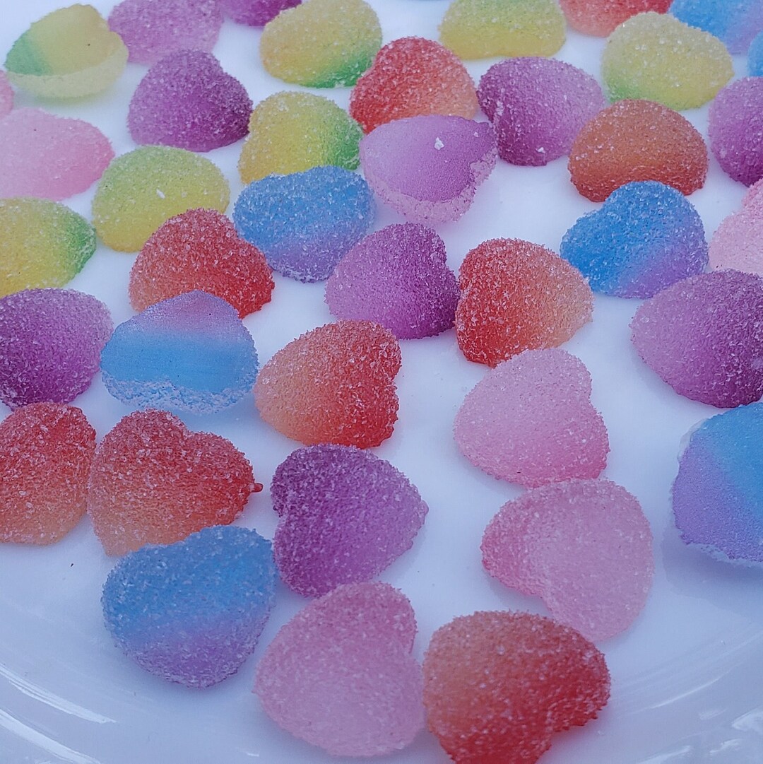 Heart Shape Fake Candy, Gummy Candies, Fake Valentine Candy, Heart ...
